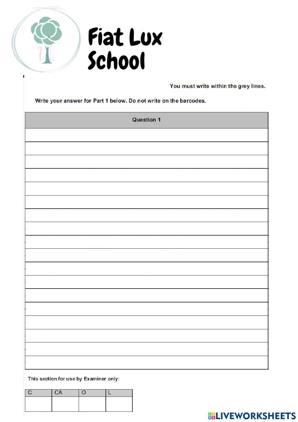 B1 Answer-s KEY worksheet | Live Worksheets