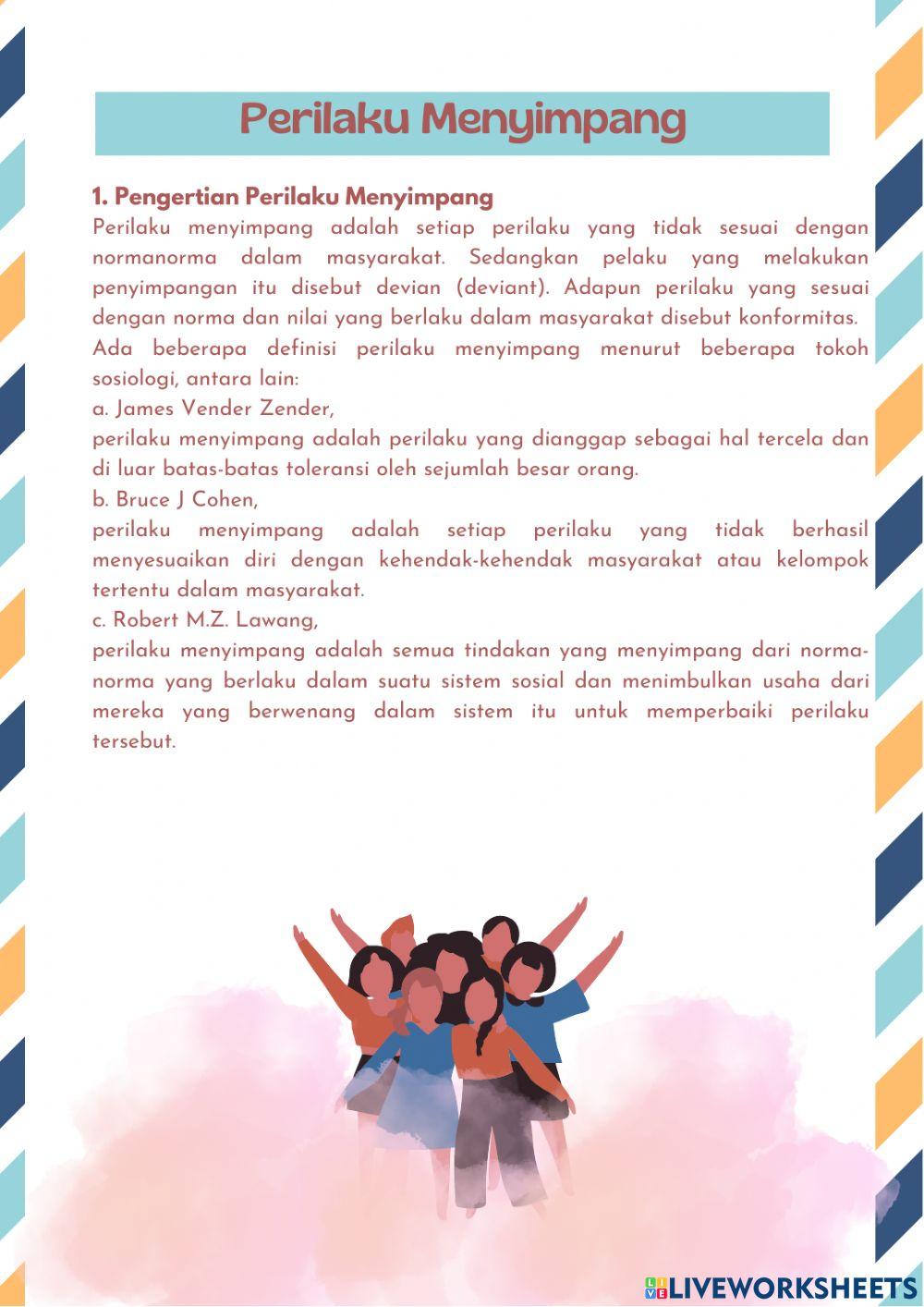 2244452 | Perilaku menyimpang | Misbahul Jannah