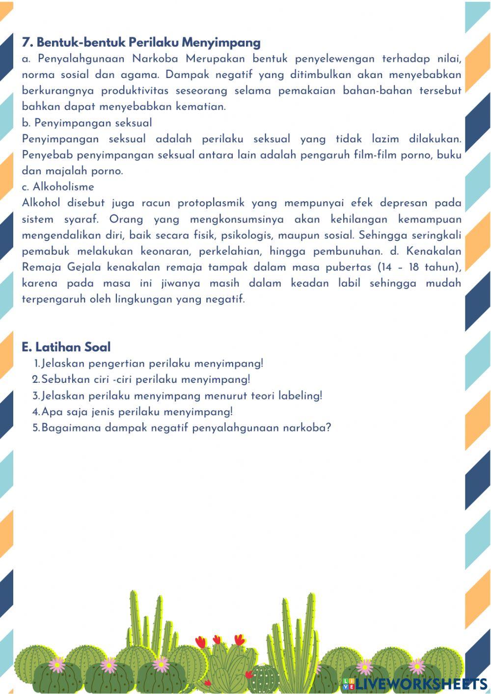 2244452 | Perilaku menyimpang | Misbahul Jannah