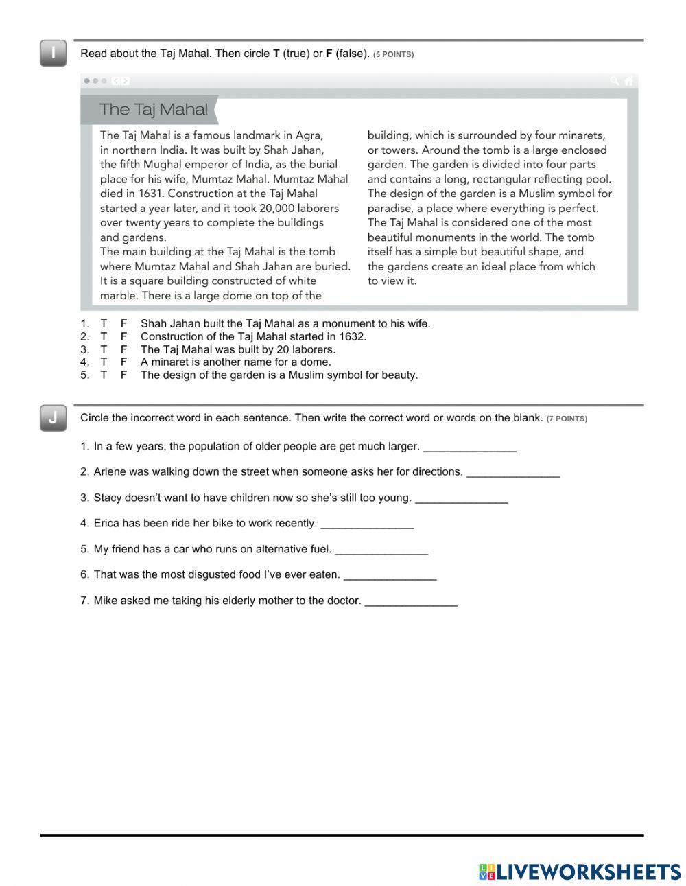 Interchange LEV… | Free Interactive Worksheets | 2499181
