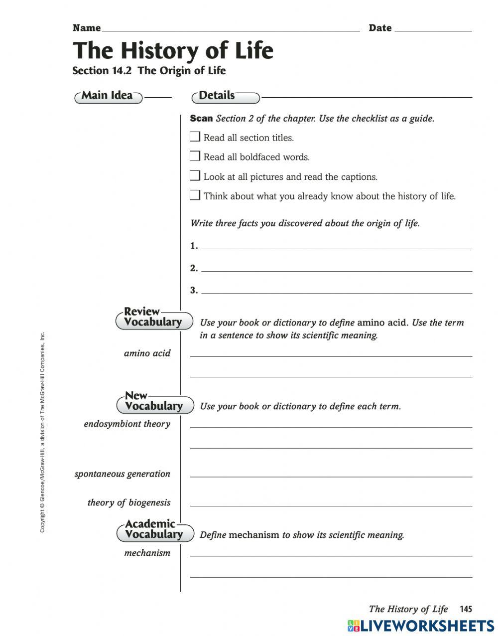 Bio interactive activity for 10 | Live Worksheets
