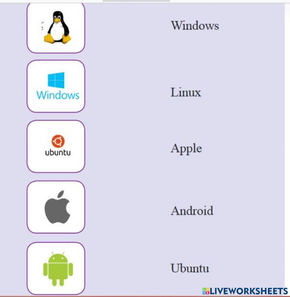 Ict online exercise for 6 | Live Worksheets
