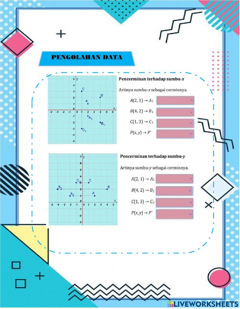 Refleksi (Pence… | Free Interactive Worksheets | 2247297