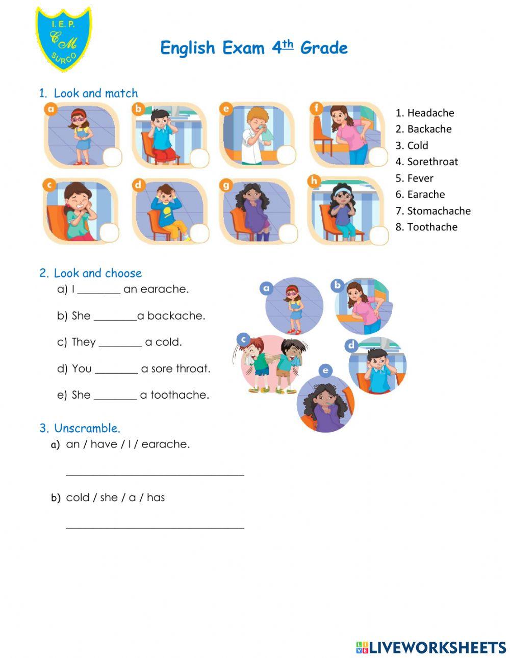 4Bim English 4th worksheet | Live Worksheets