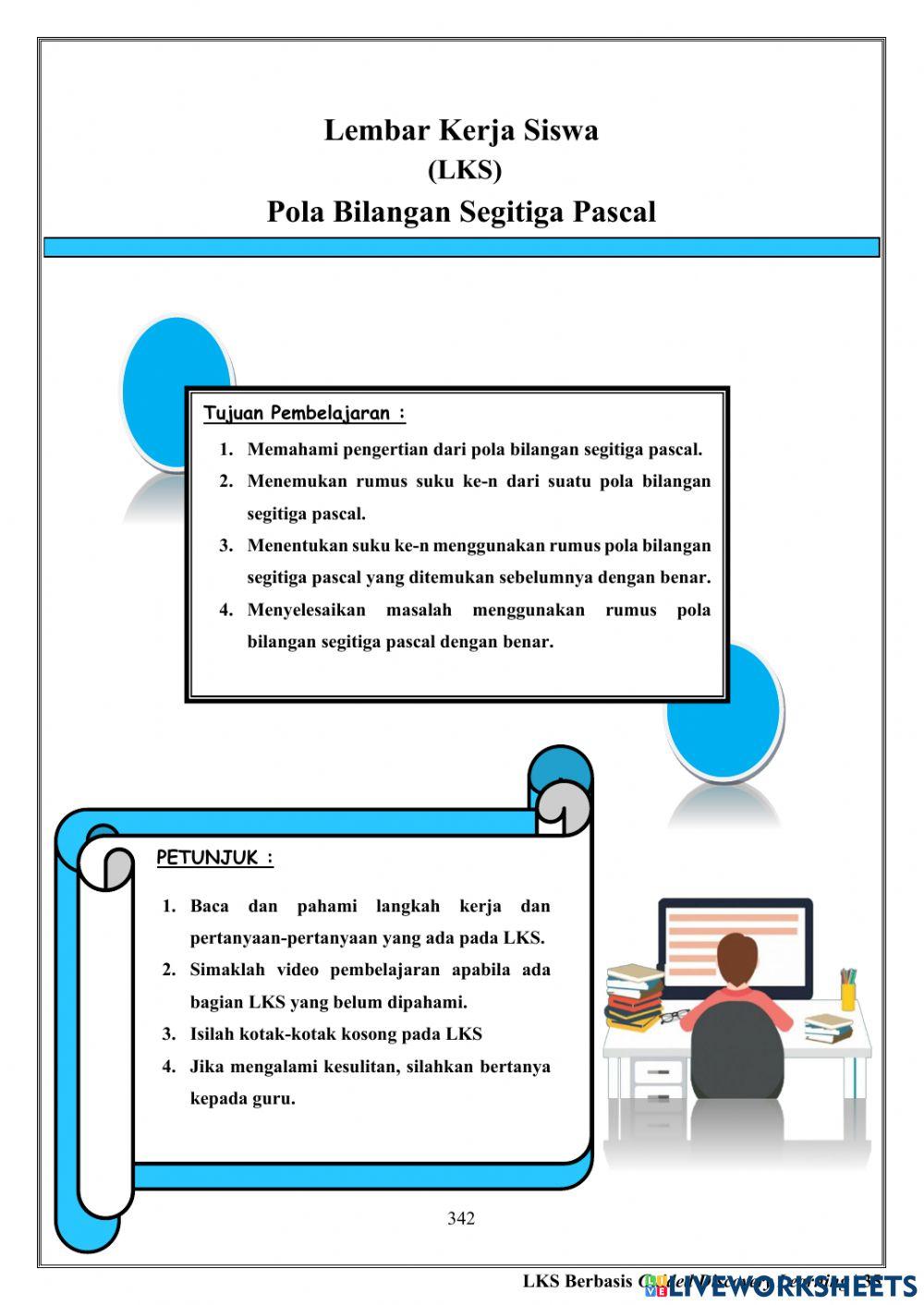 Pola Bilangan Segitiga Pascal exercise | Live Worksheets