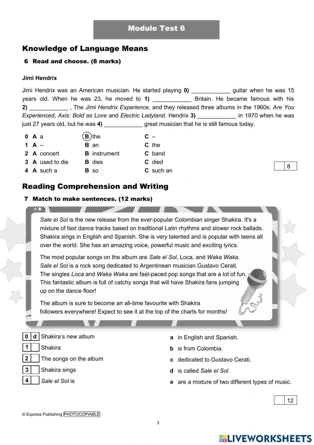 Incredible 5 te… | Free Interactive Worksheets | 2504671