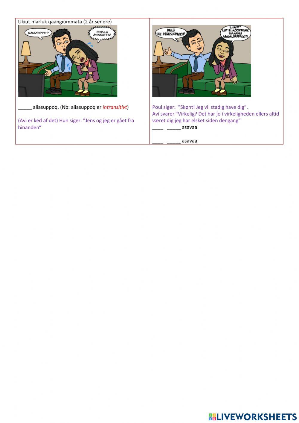 Subjekt for transitive verber - grønlandsk 2248329