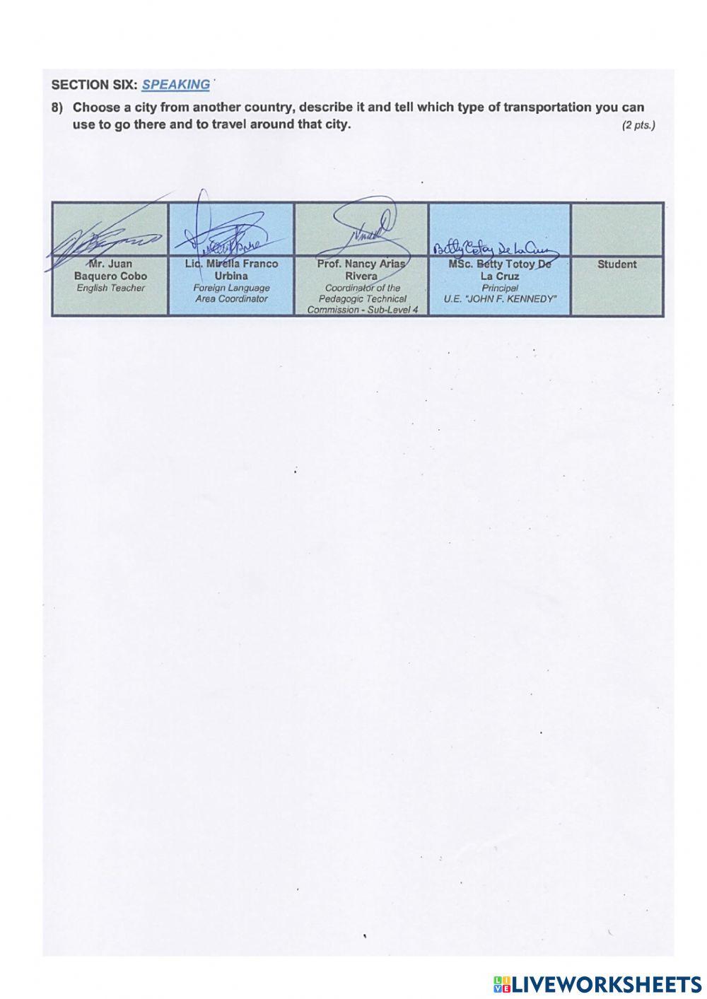 2022-2023 9th lvl 2 (1) worksheet | Live Worksheets