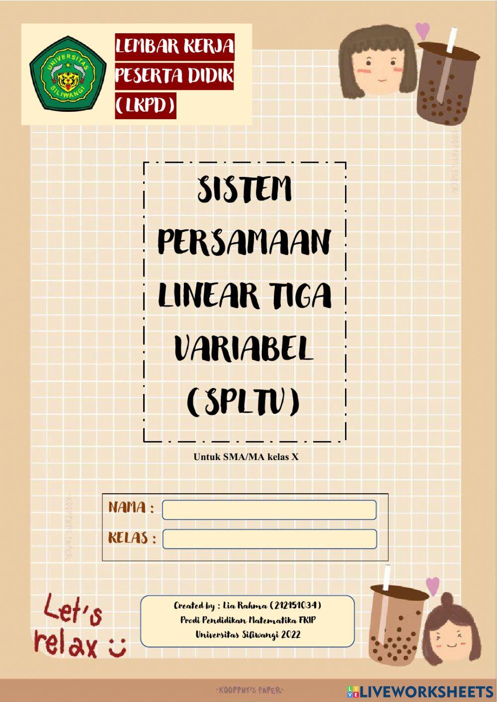 Spltv exercise for 10 | Live Worksheets