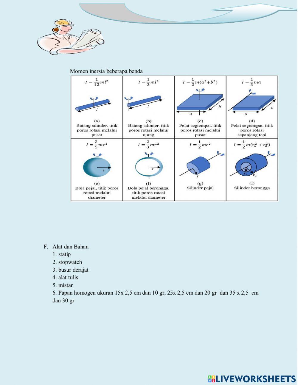Pendulum fisis LKPD worksheet | Live Worksheets
