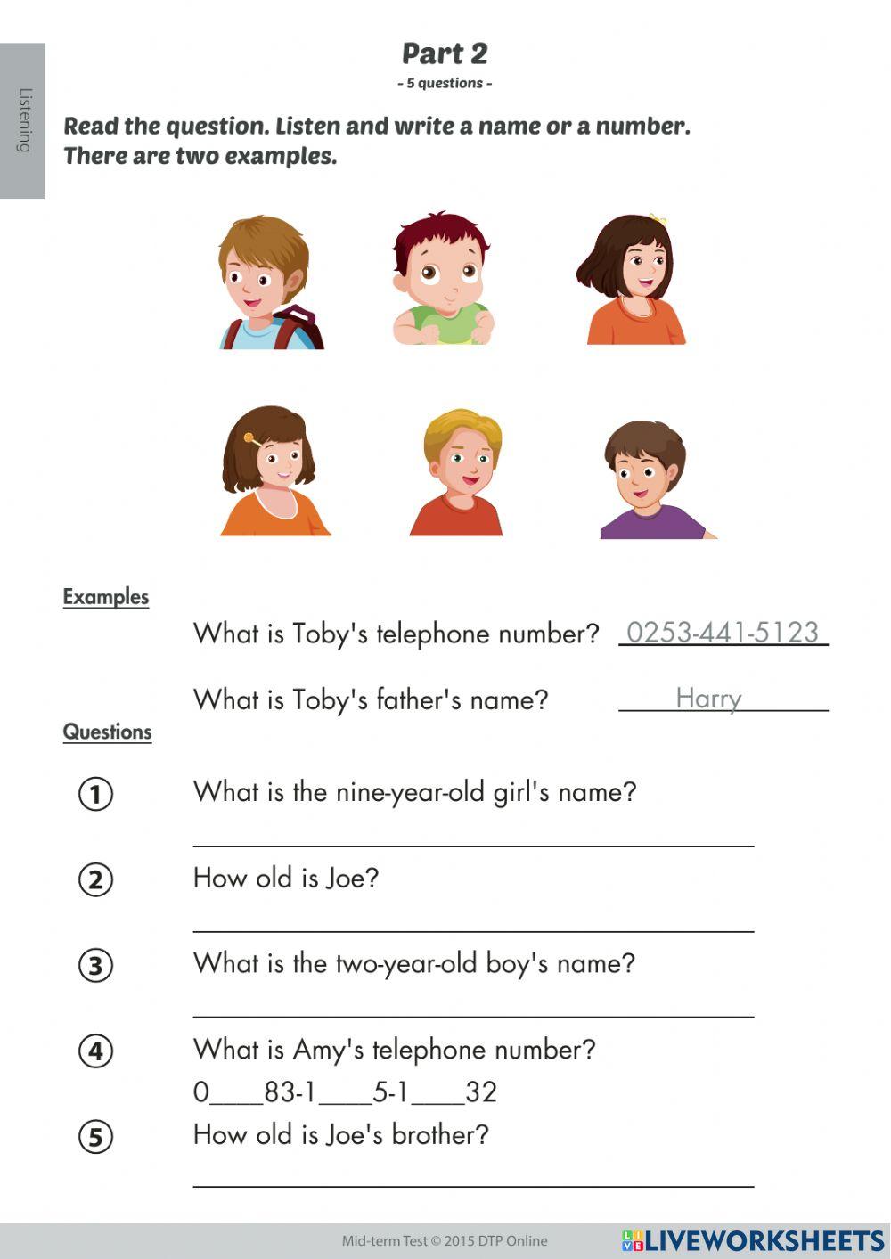SMART START 4 TERM 1 LISTENING online exercise for | Live Worksheets