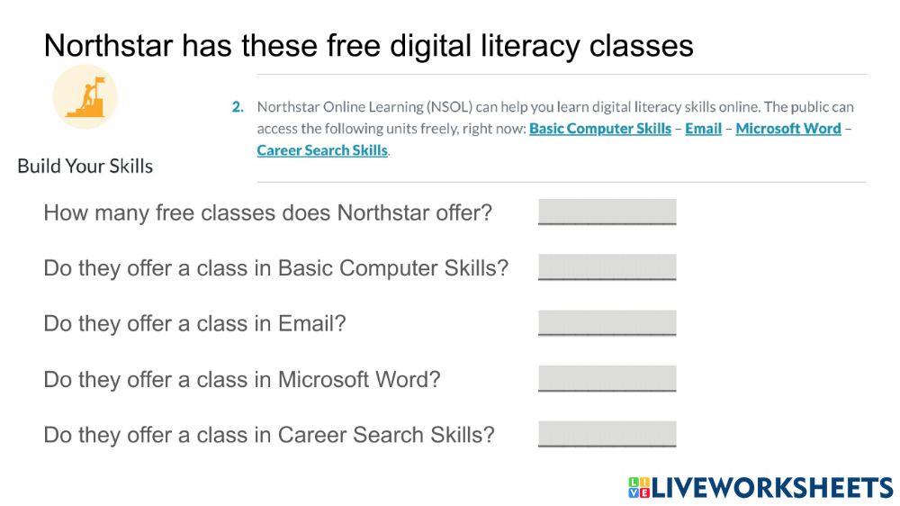 Northstar - Classes | LiveWorksheets | 2250333