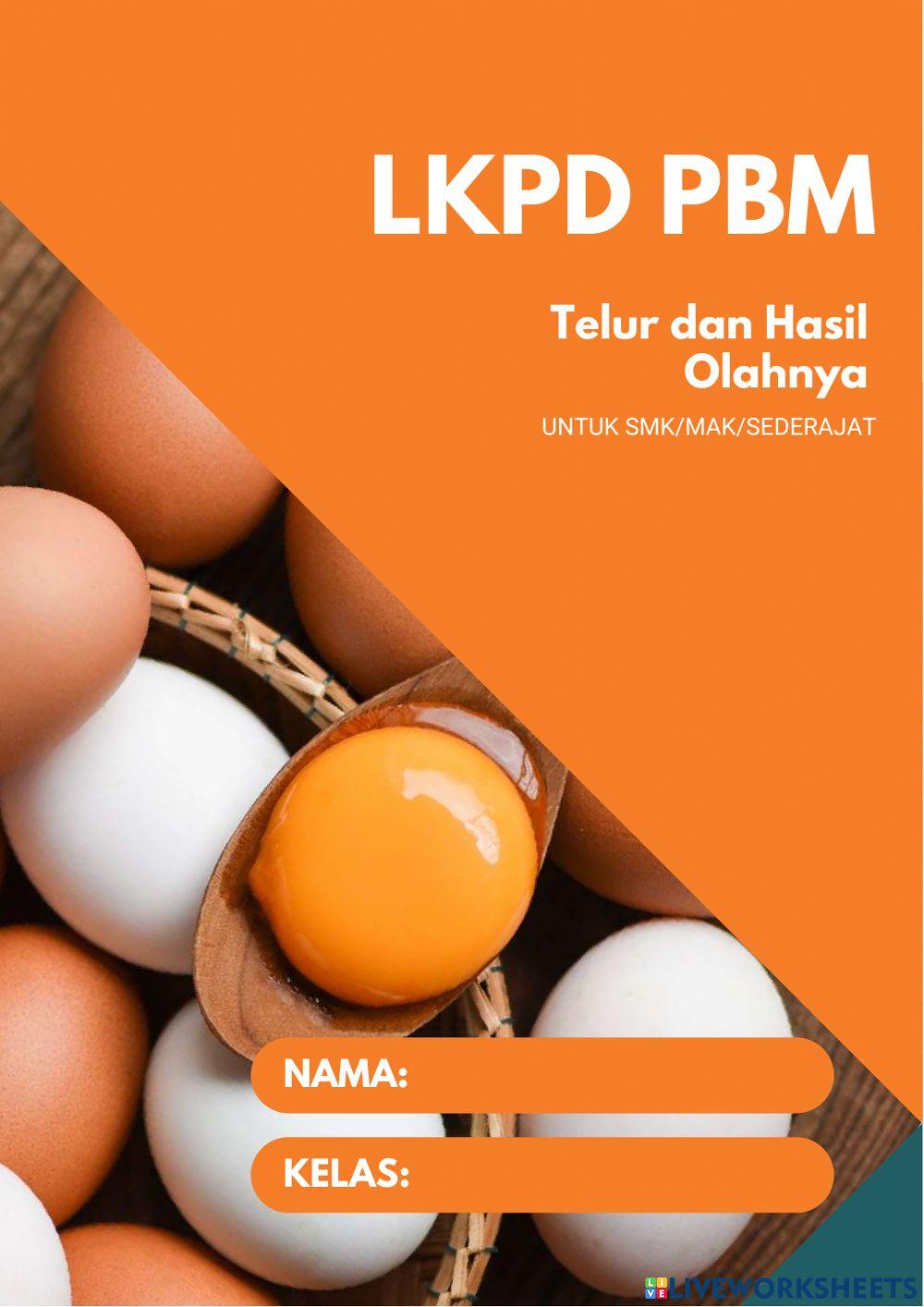 PBM -Telur dan Hasil Olahannya- worksheet | Live Worksheets