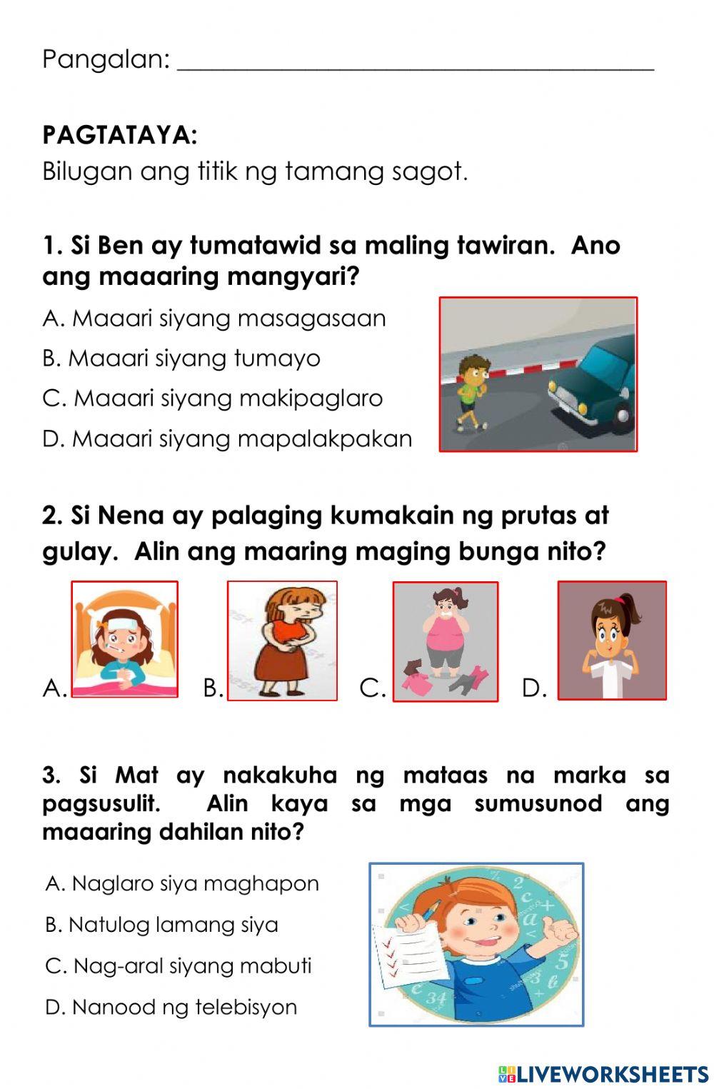 Sanhi At Bunga Worksheet Online Exercise For Live Worksheets – Droidexplore