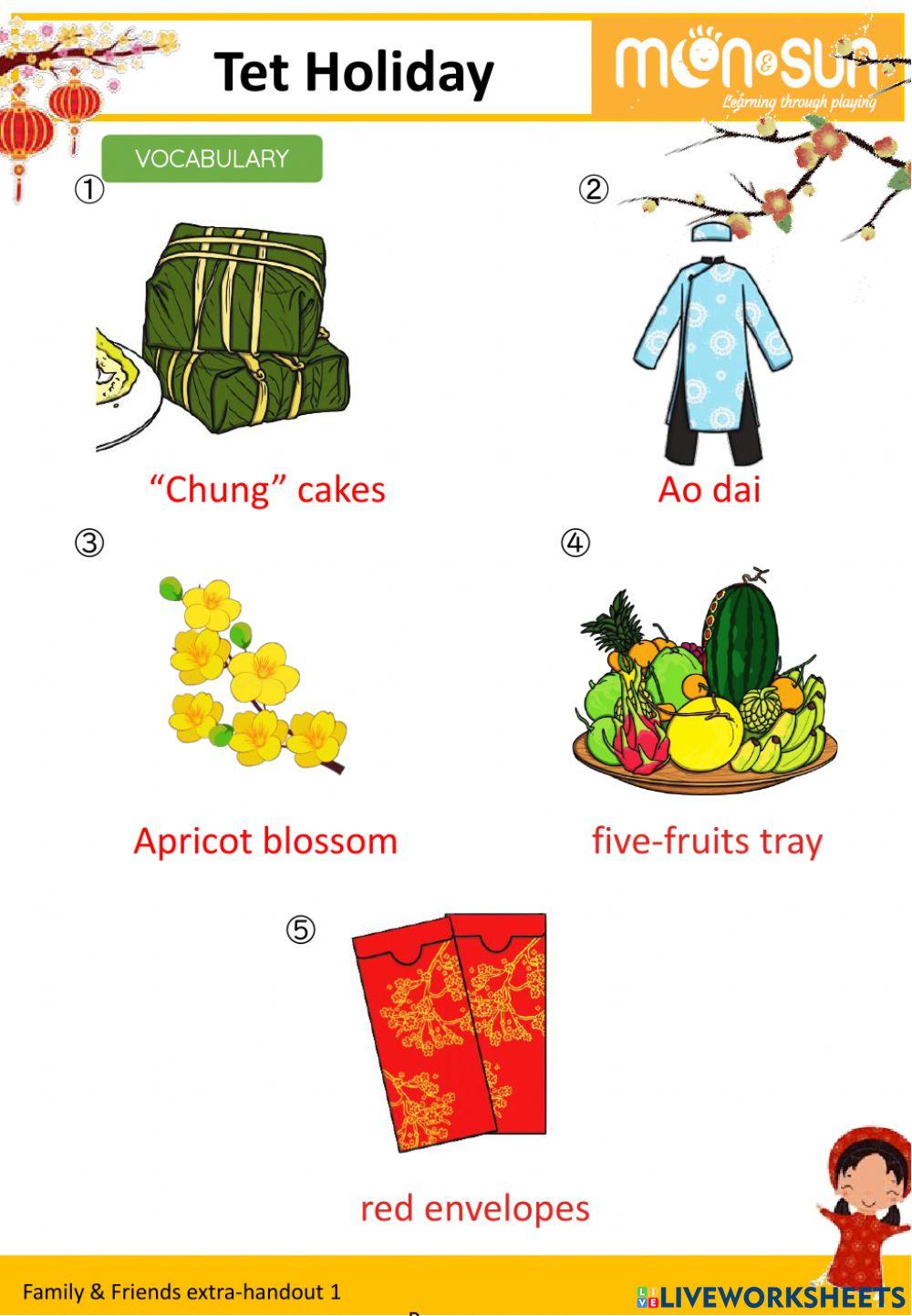 Phonic 1 - Tet holiday worksheet | Live Worksheets