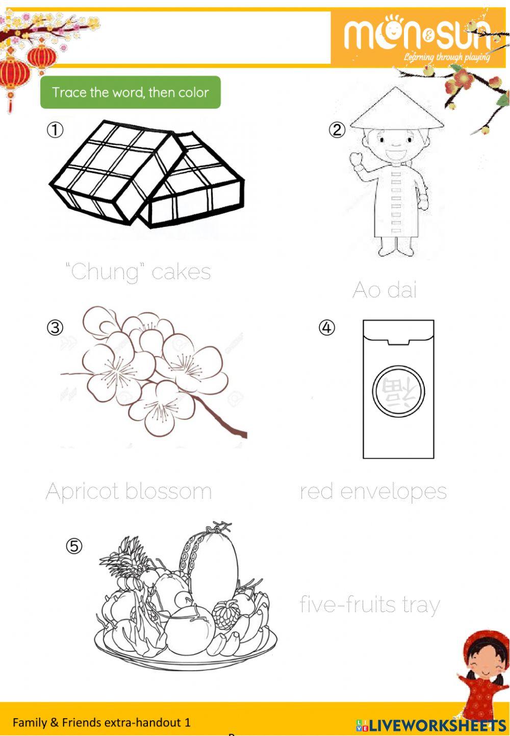 Phonic 1 - Tet holiday worksheet | Live Worksheets