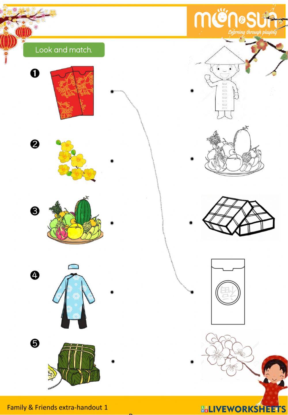 Phonic 1 - Tet holiday worksheet | Live Worksheets