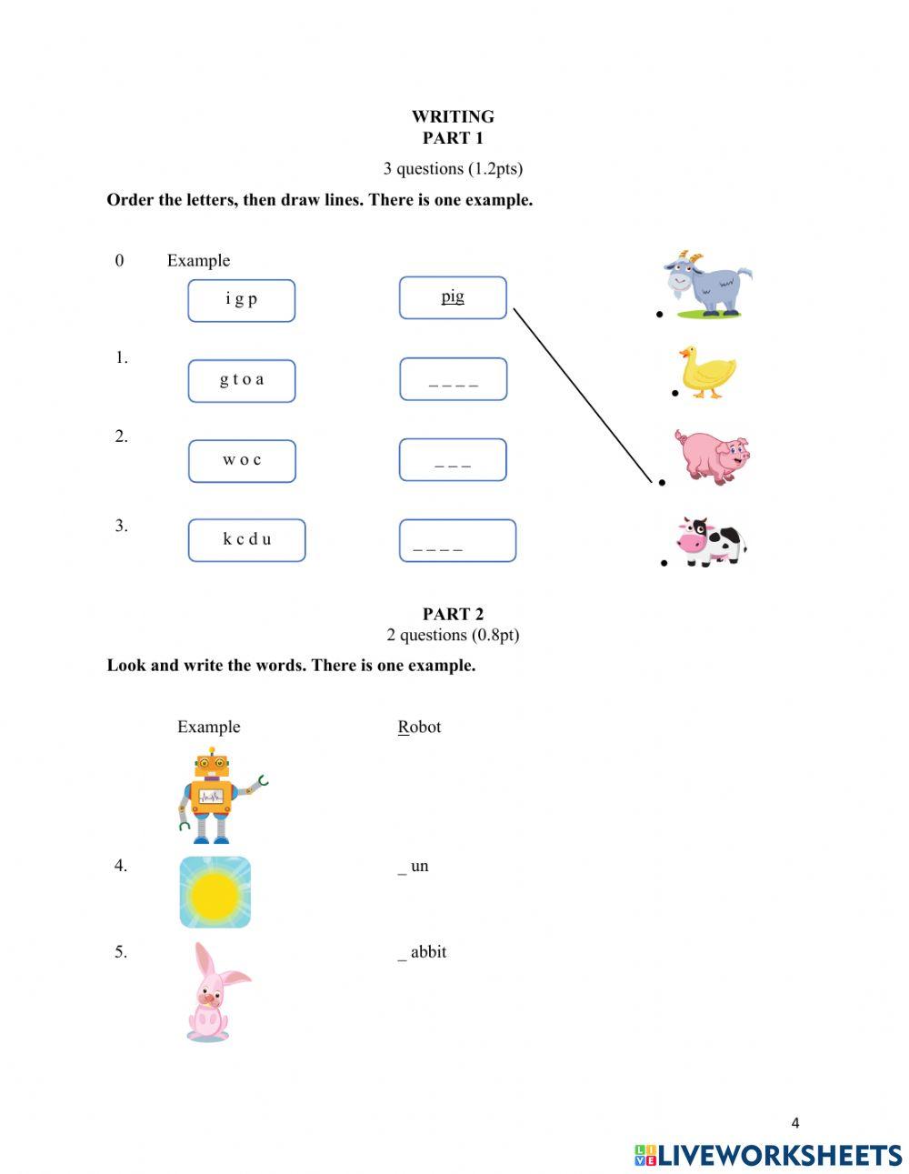Smart start gra… | Free Interactive Worksheets | 2251088