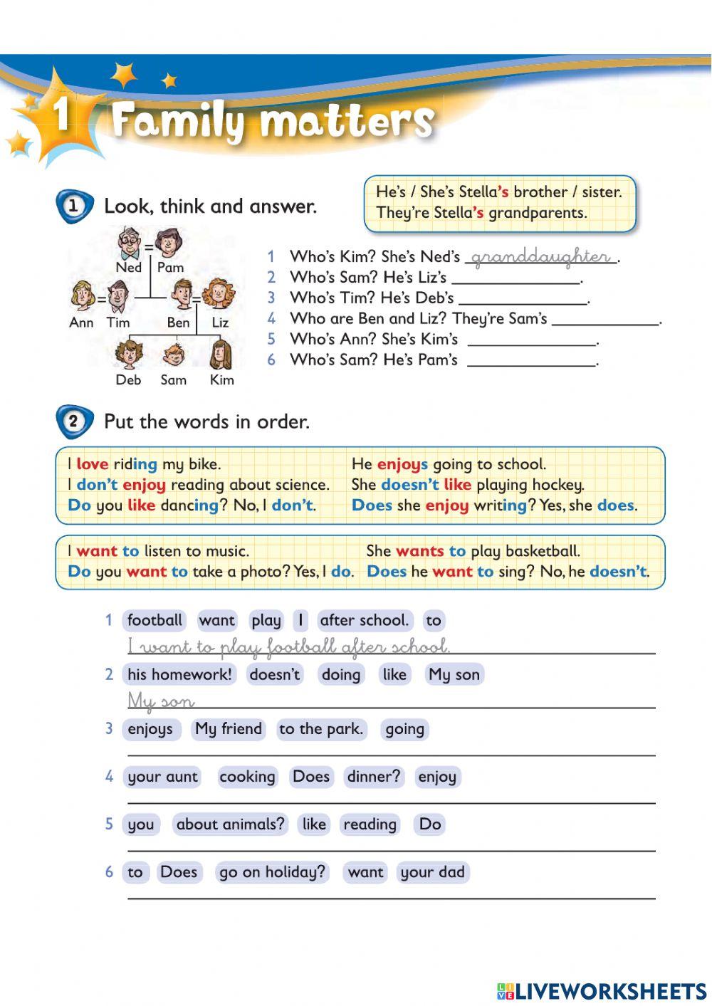 KB3 Unit 1 Review online exercise for | Live Worksheets