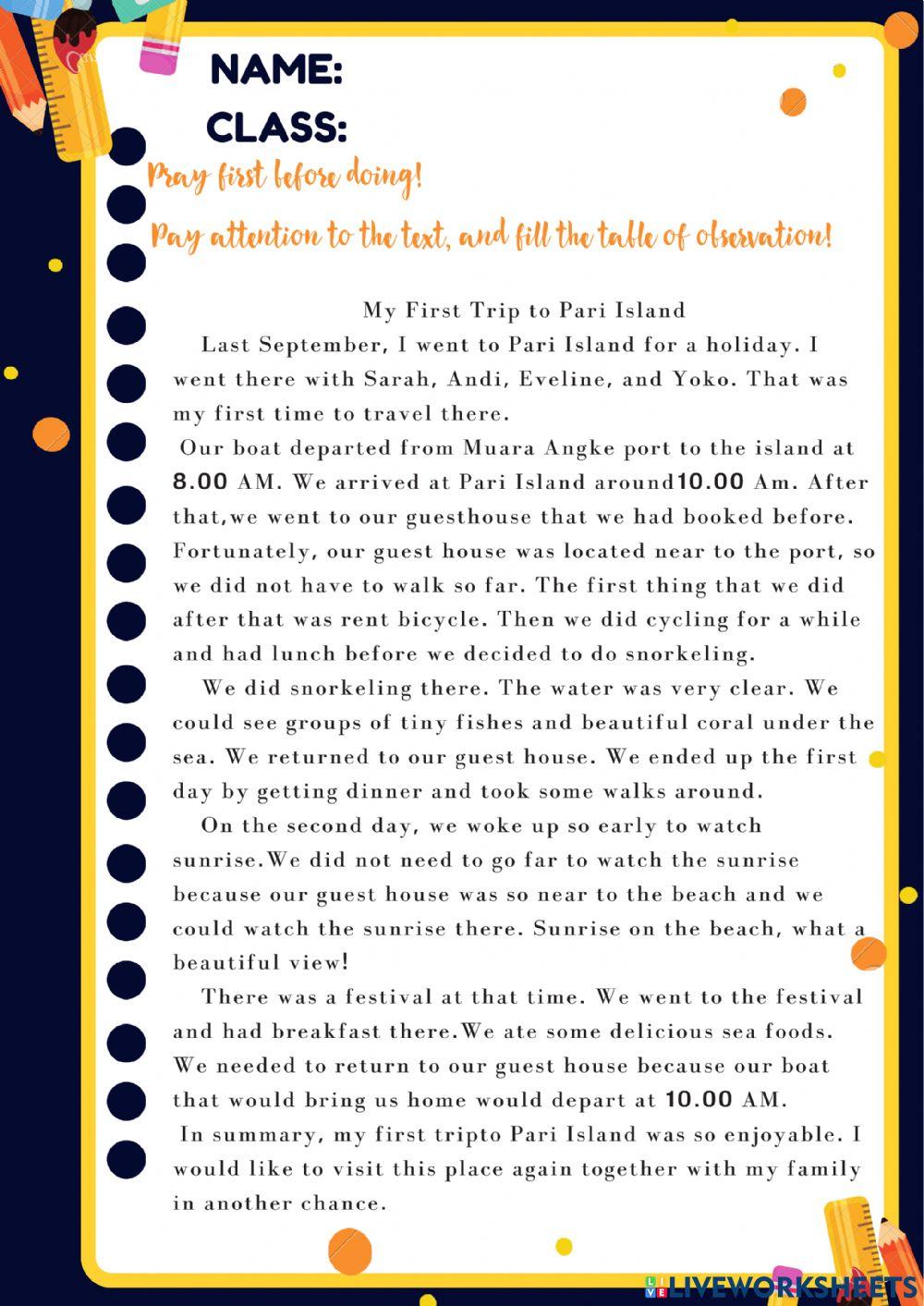 LKPD Recount Te… | Free Interactive Worksheets | 2251880