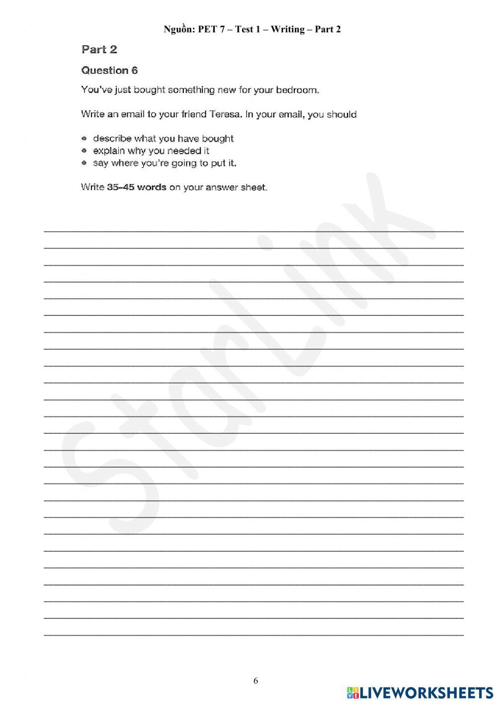 S6-winter break-pet practice-p1 worksheet | Live Worksheets