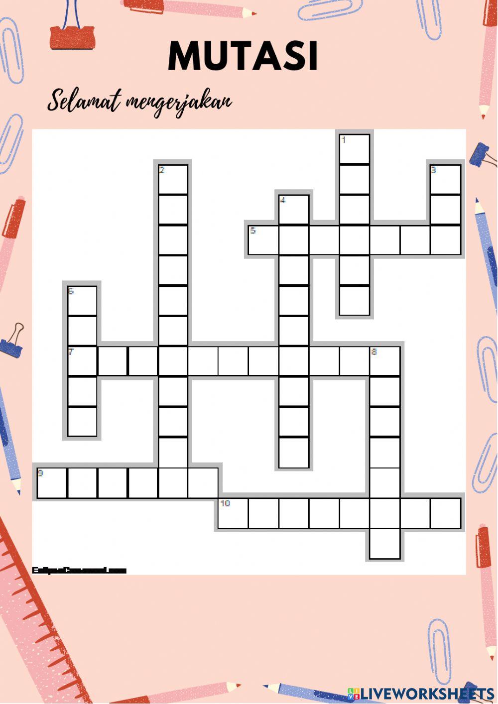 Mutasi online exercise for | Live Worksheets