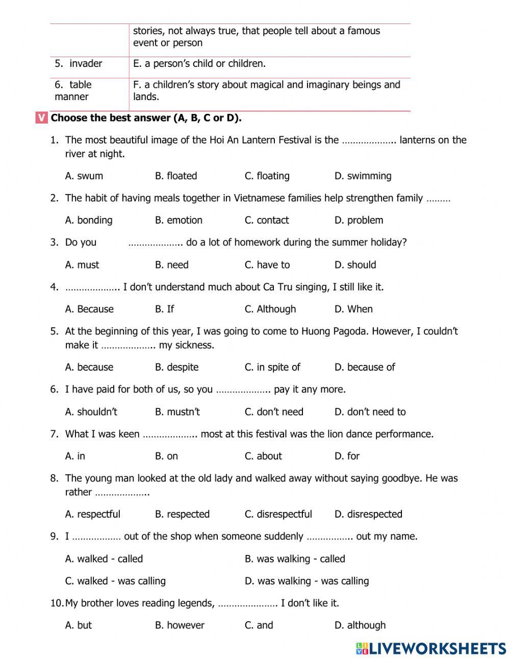 G8-reviewu345-basic worksheet | Live Worksheets
