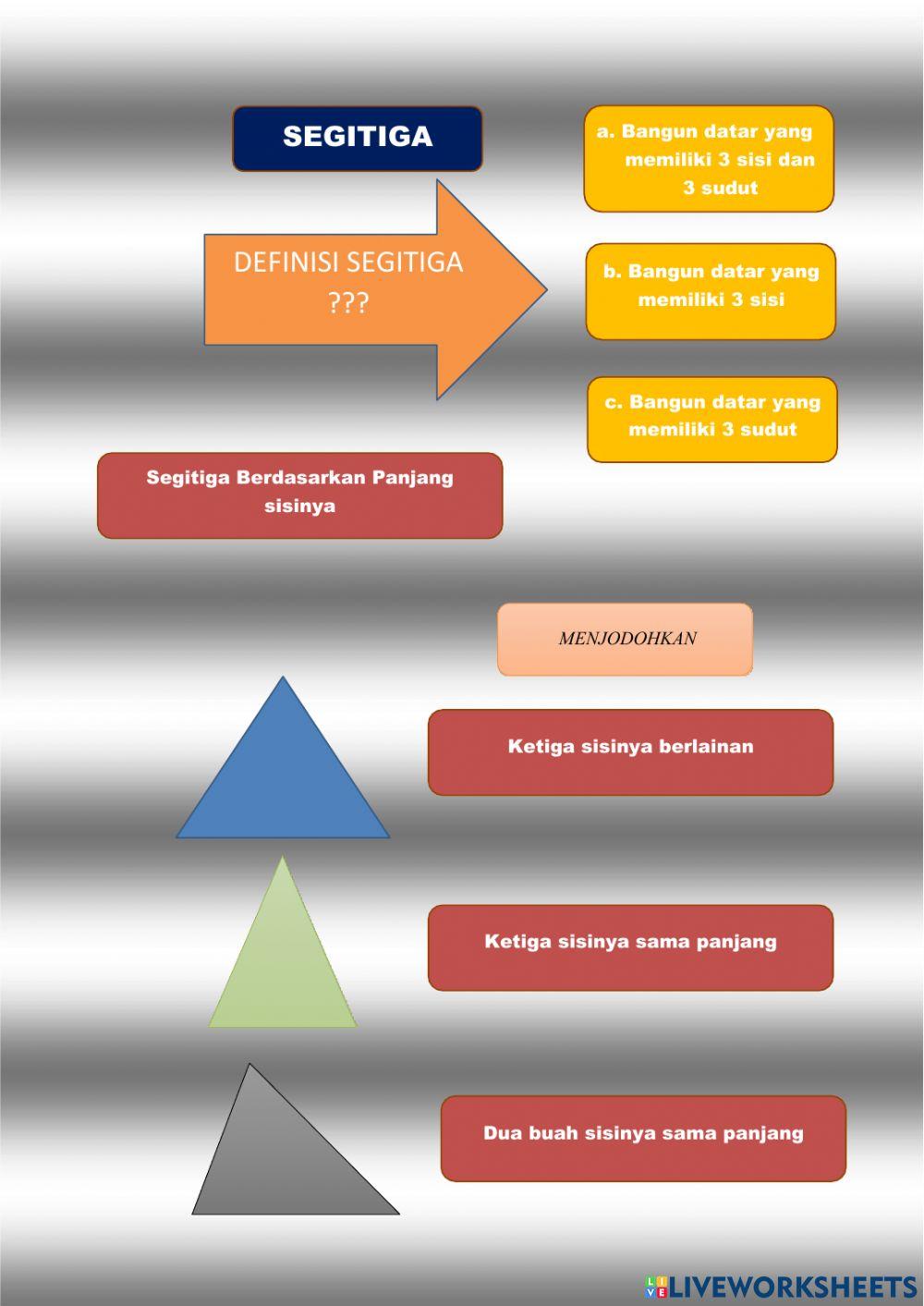 Segitiga | Free Interactive Worksheets | 2252905