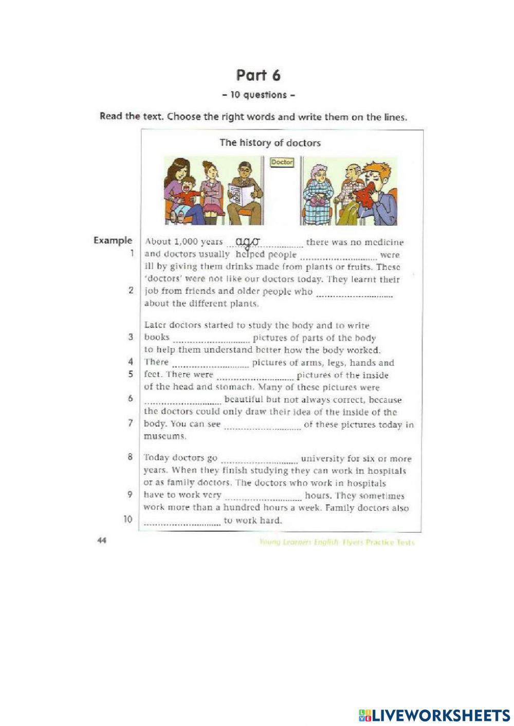Flyers- Reading… | Free Interactive Worksheets | 4292013