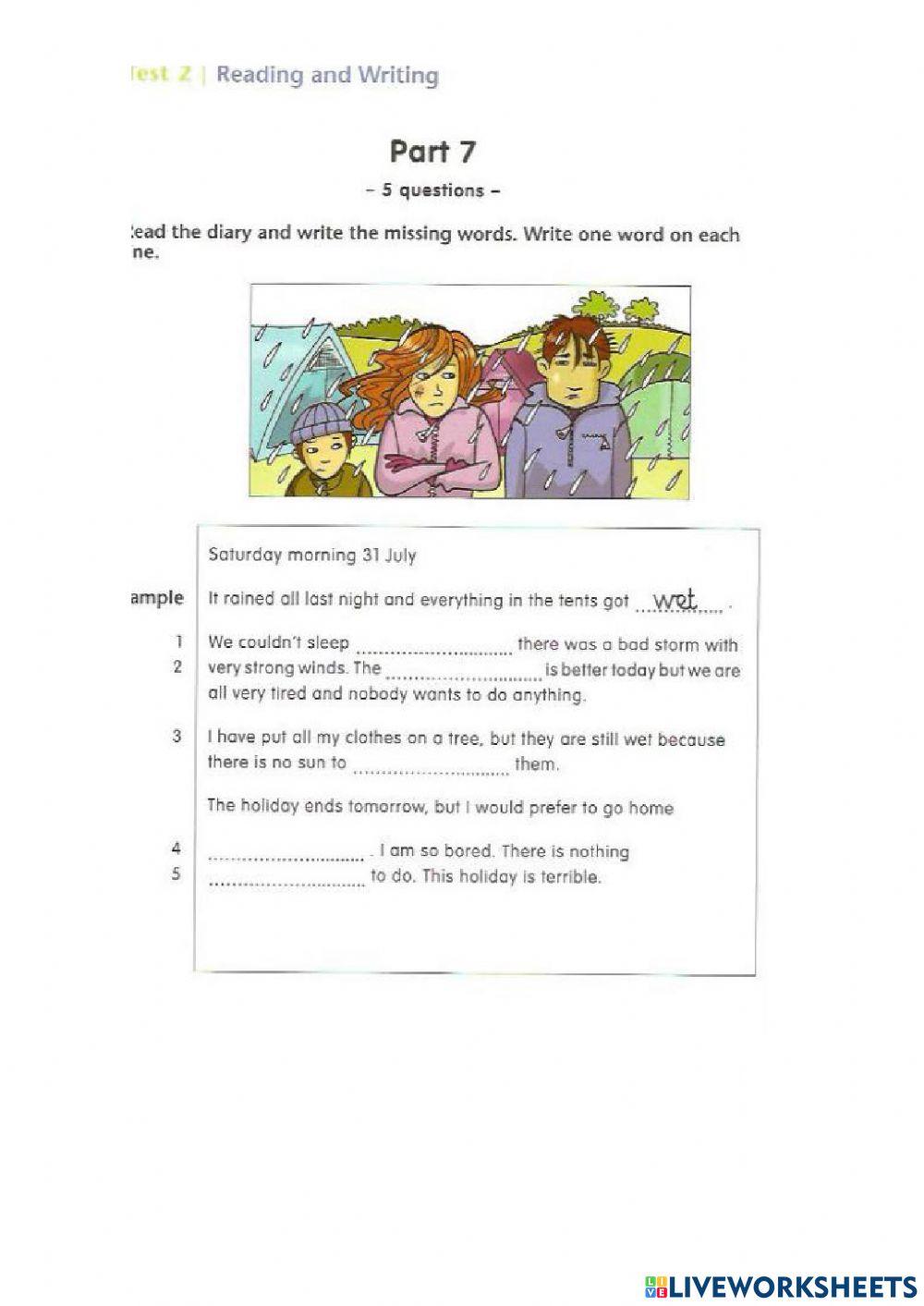 Flyers- Reading… | Free Interactive Worksheets | 4292013