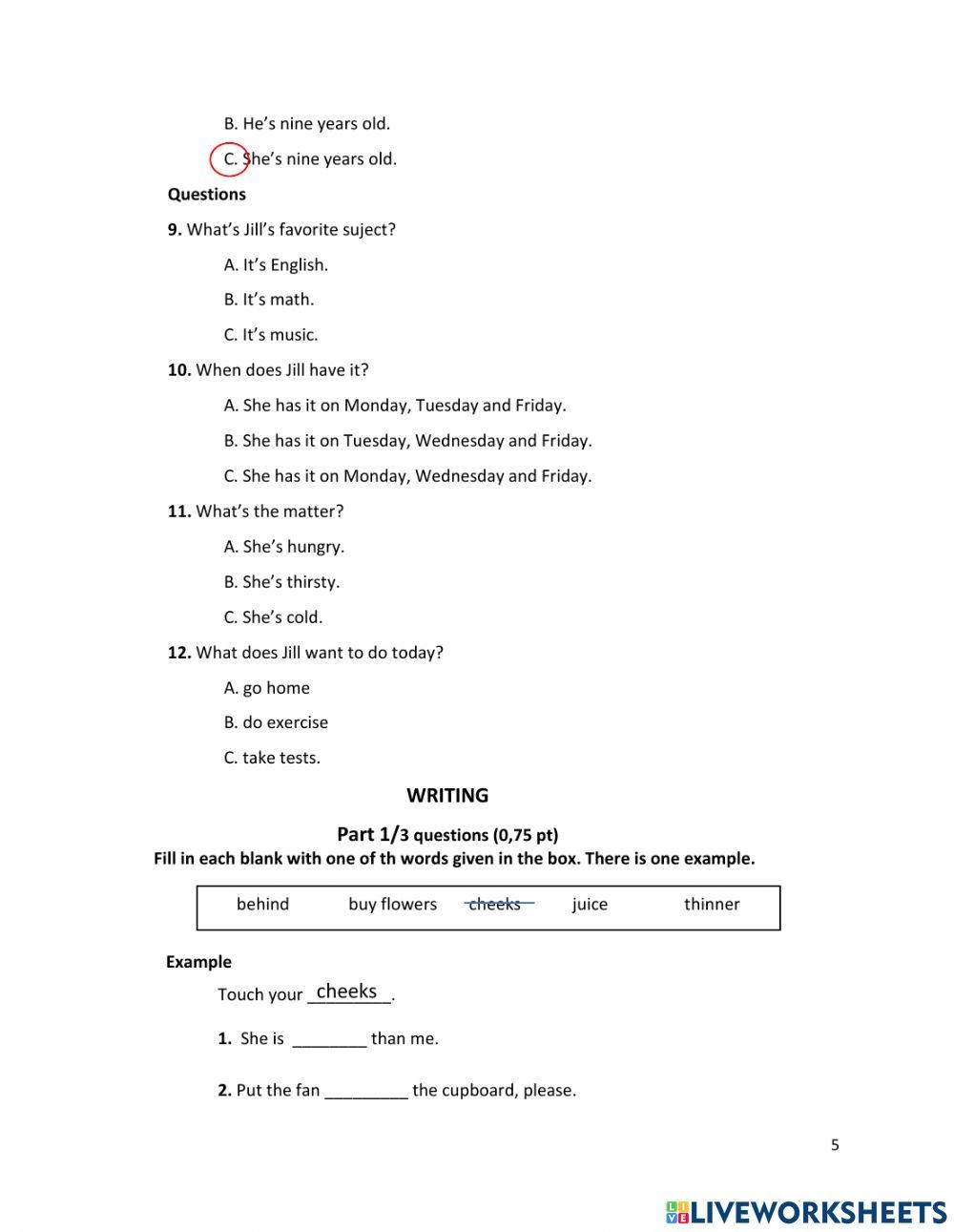 4smarst start worksheet | Live Worksheets