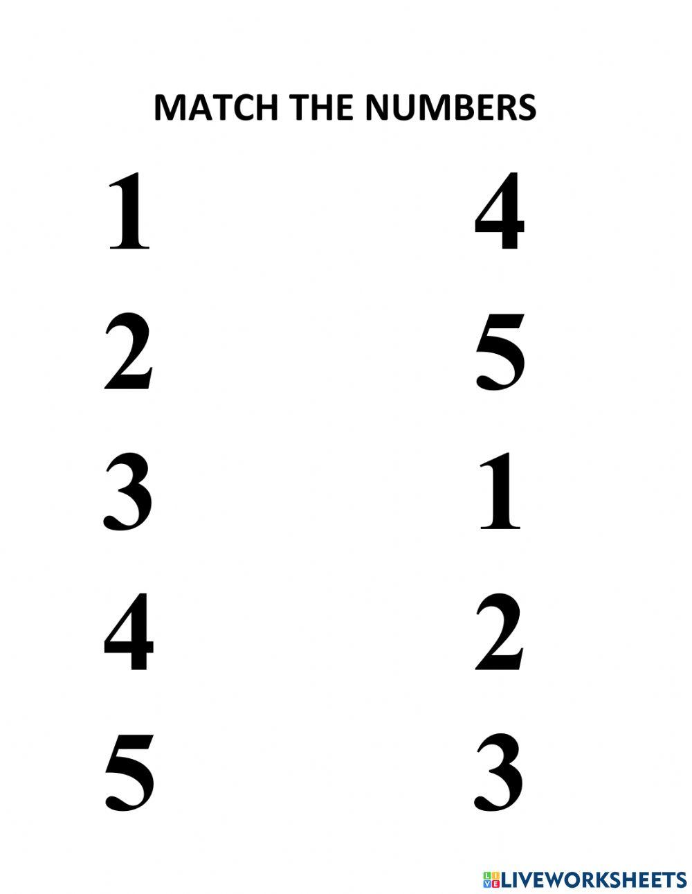 Matching online exercise for Pre-primary | Live Worksheets