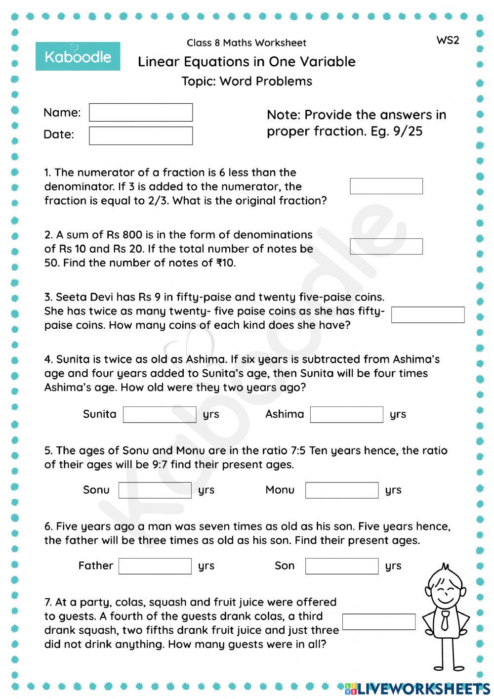 Solving Equations For A Variable Worksheet Mastering Algebra Skills