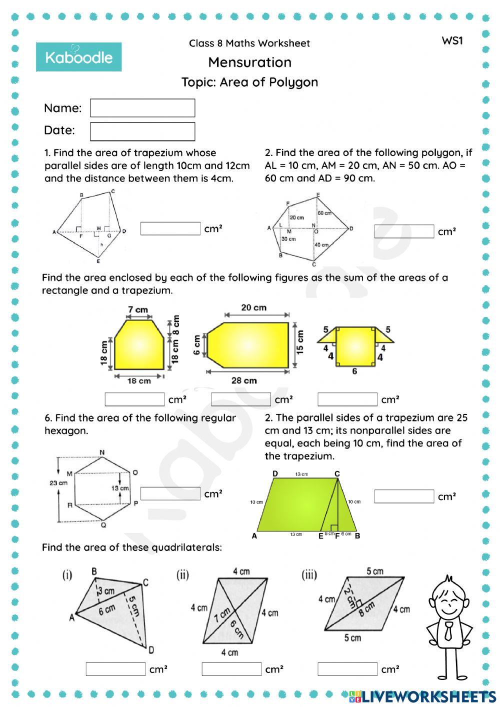 Mensuration (Area of Polygon) 2913 | kaboodle | Live