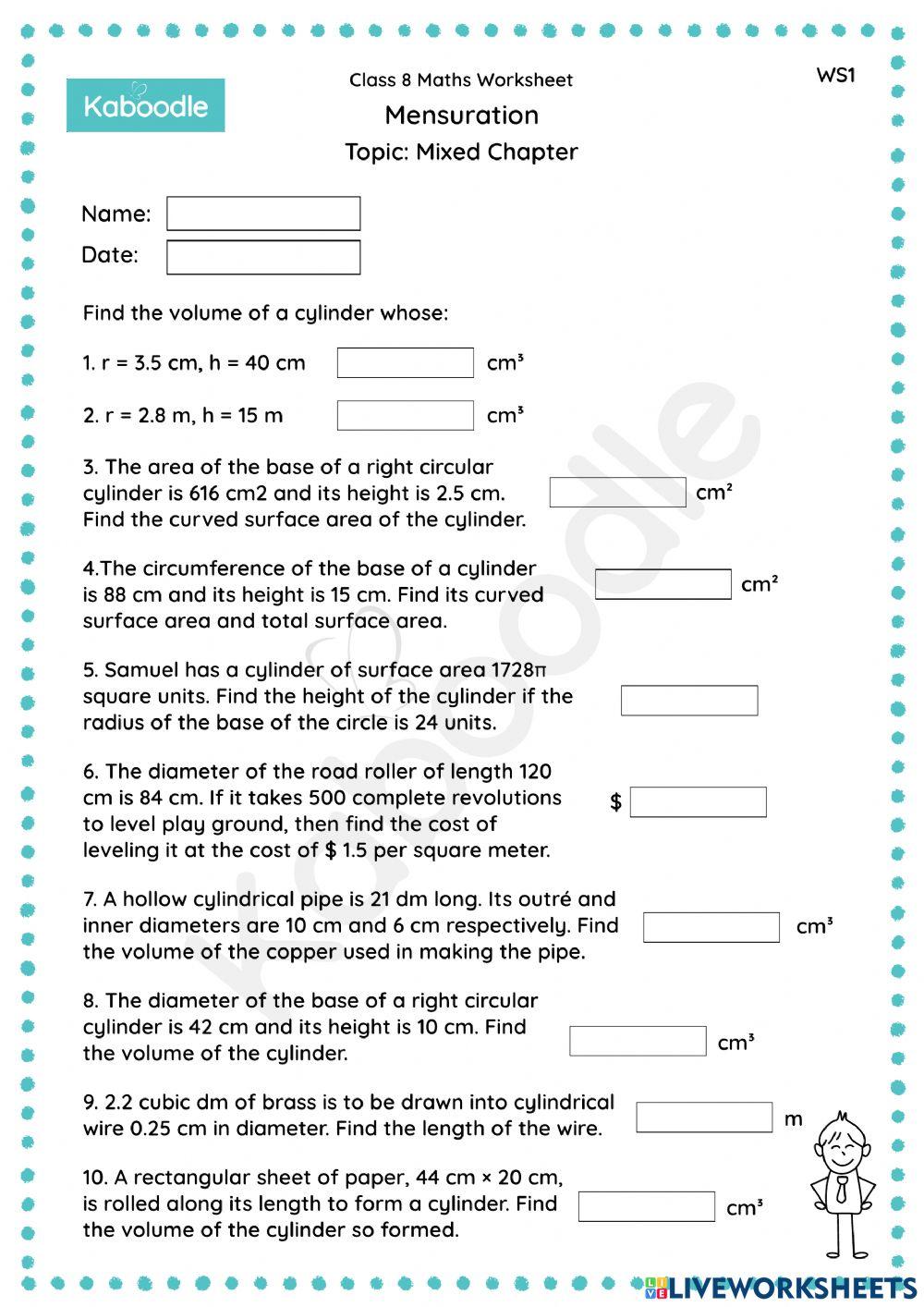 Mensuration (Mixed Chapter) 2254744 | kaboodle | Live