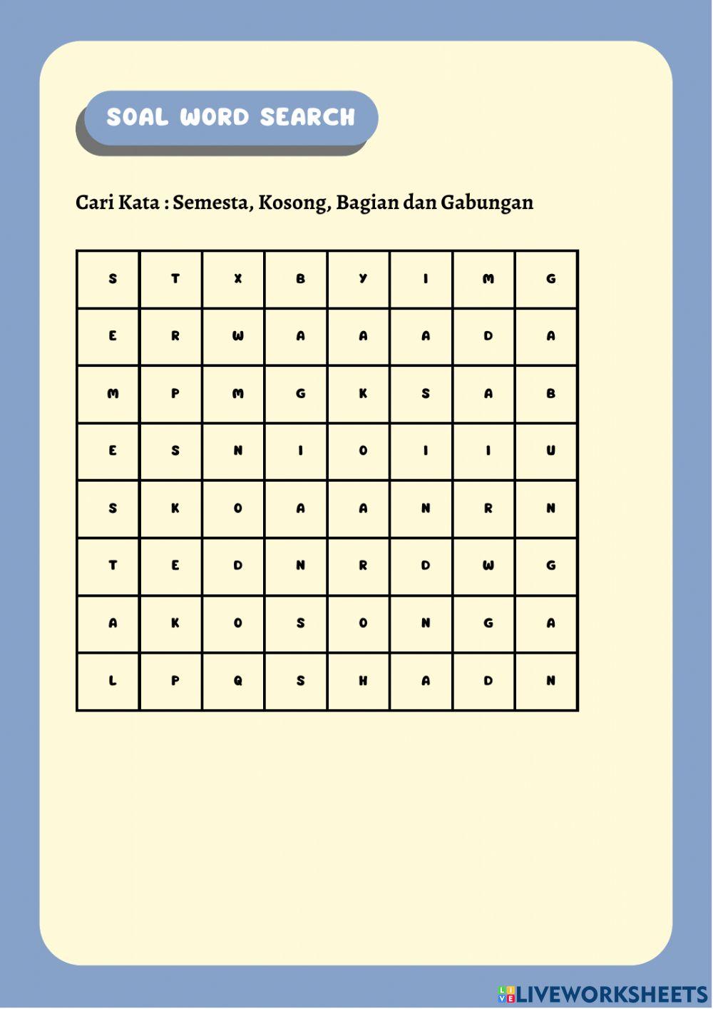 Belajar Matematika interactive activity | Live Worksheets