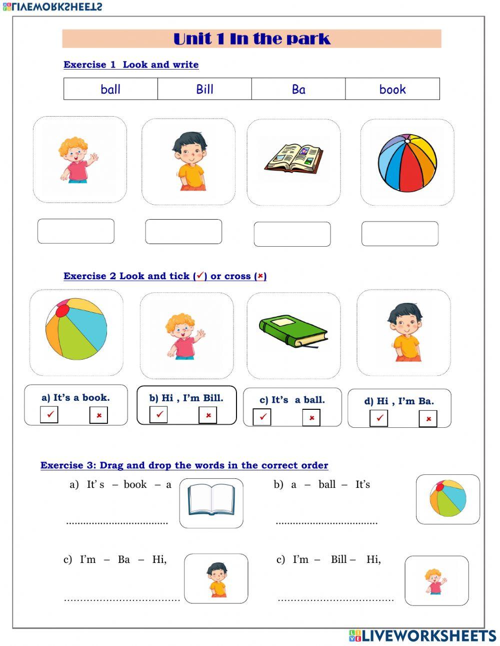 2232845 | English 1 | Đoàn Thị Thu Hoàn | LiveWorksheets