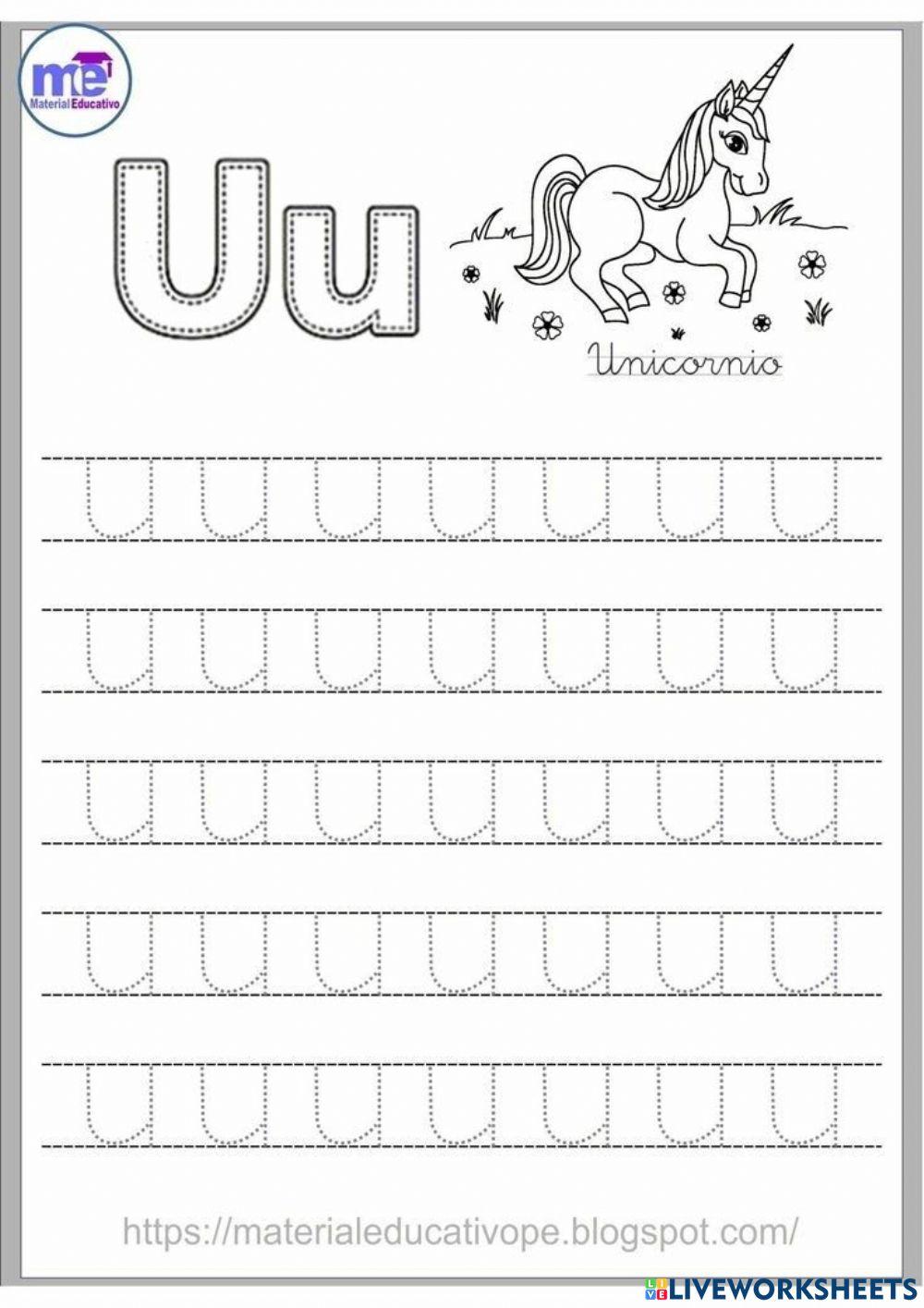 VOCAL Uu interactive worksheet | Live Worksheets