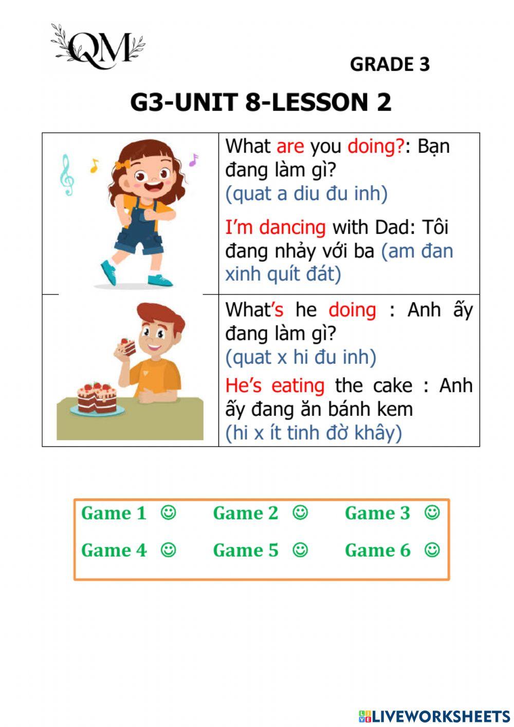 G3-u8 worksheet | Live Worksheets