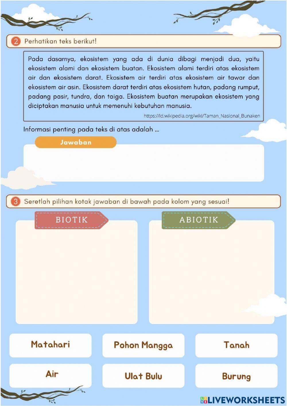 LKS liveworksheet 1 online exercise for | Live Worksheets