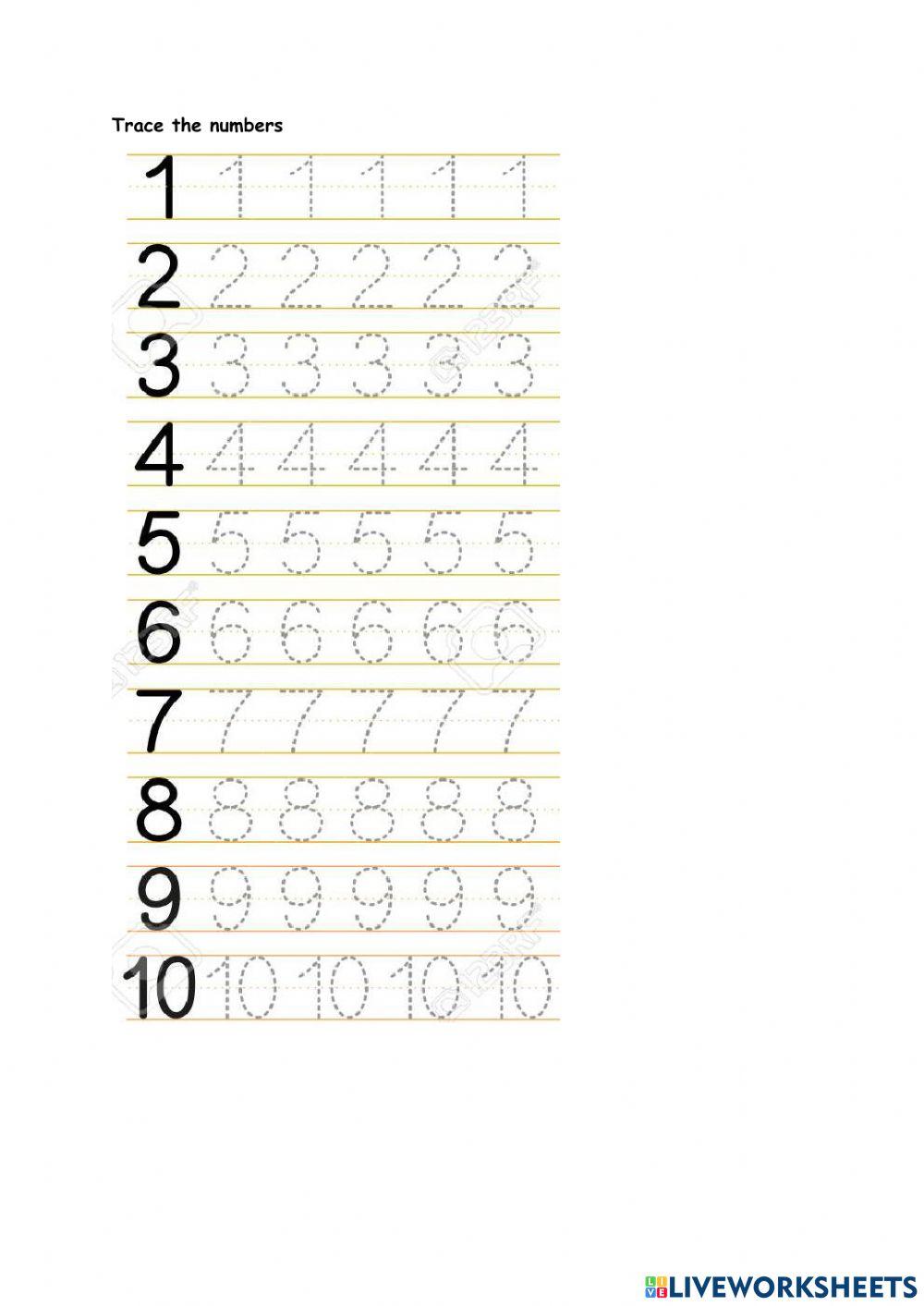 Whole numbers online exercise for 1 | Live Worksheets