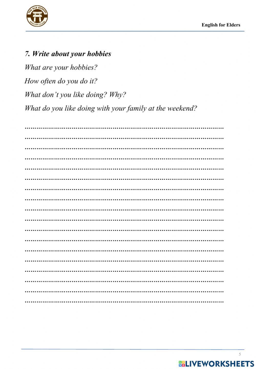 The Old School-… | Free Interactive Worksheets | 5373227