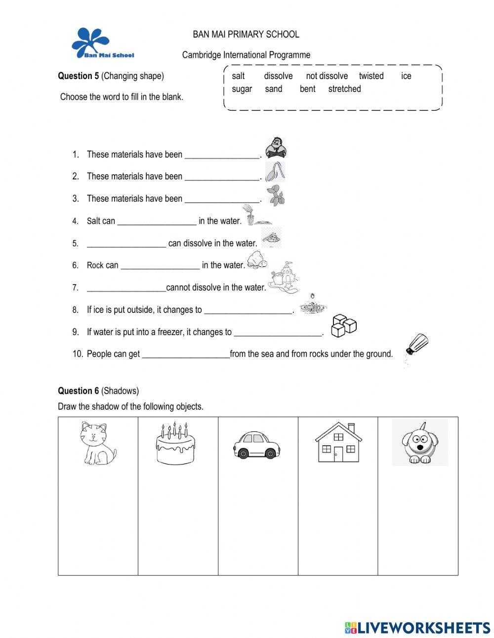 Revision for grade 2 | lanhavu2211 | Live Worksheets