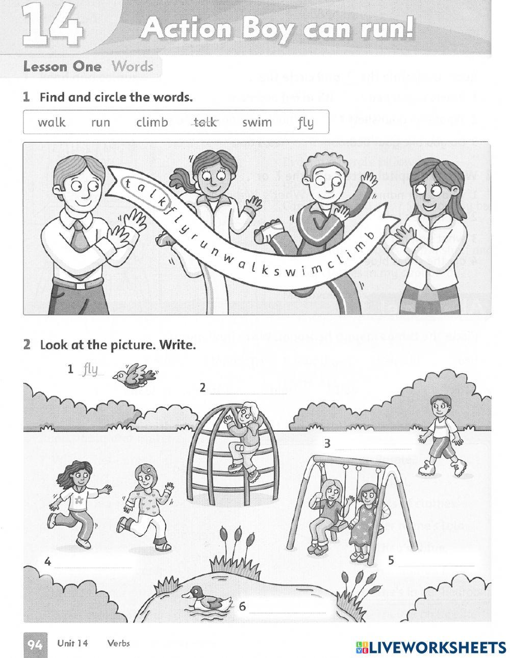 Grade 1 - UNIT 14 worksheet | Live Worksheets