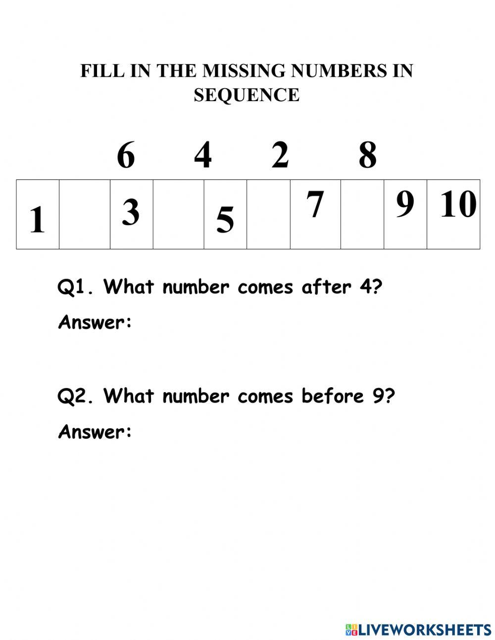 Whole numbers 2255498 | Puku | Live Worksheets