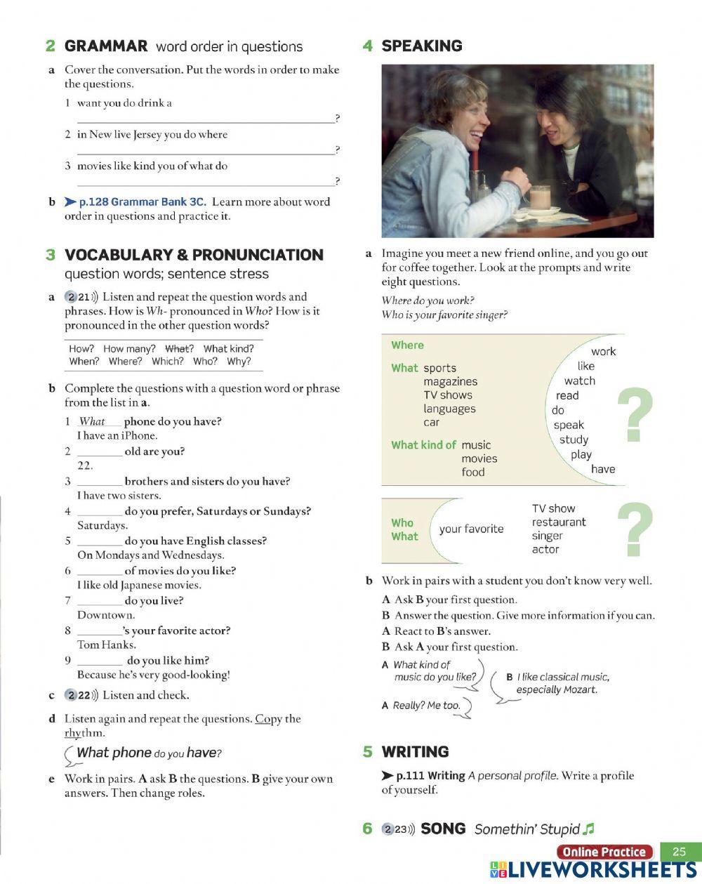 AEF Unit 3C worksheet | Live Worksheets