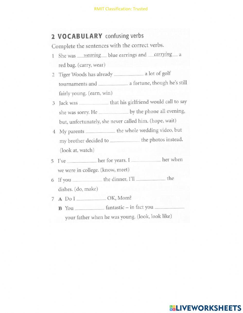 6A Pre Intermediate worksheet | Live Worksheets