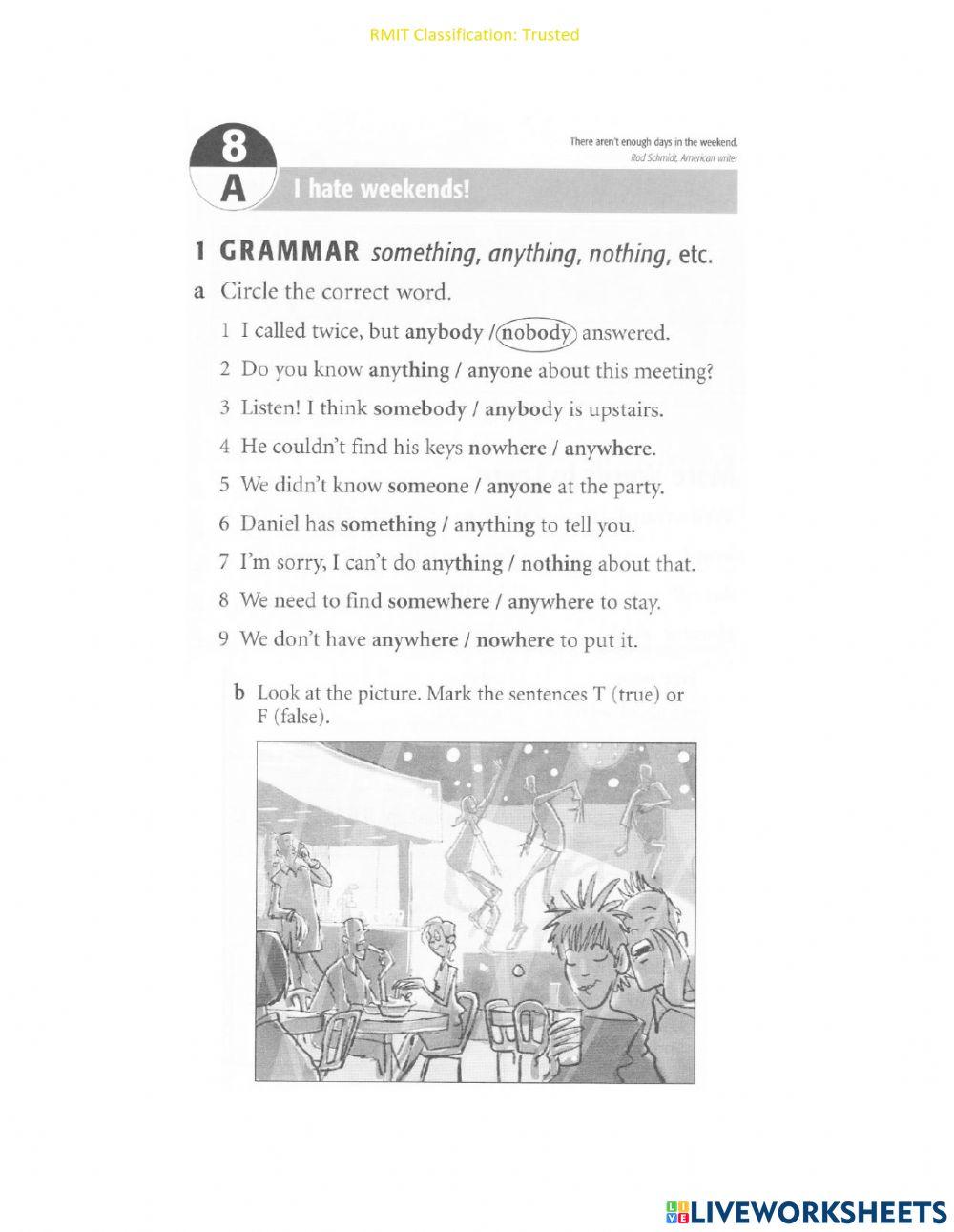 8A Pre intermediate worksheet | Live Worksheets