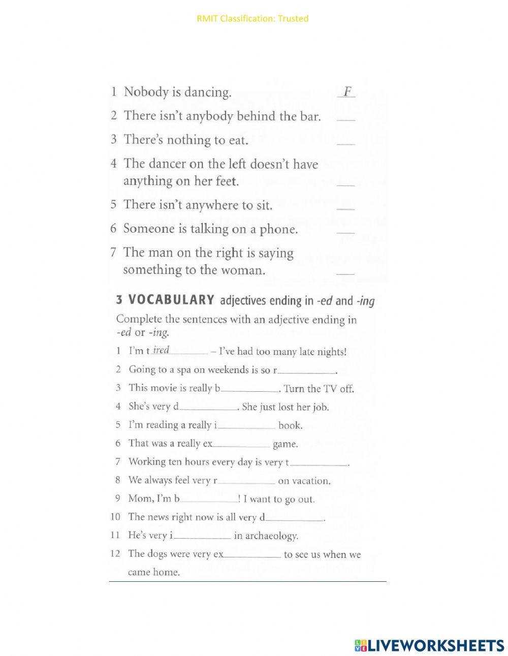 8A Pre intermediate worksheet | Live Worksheets