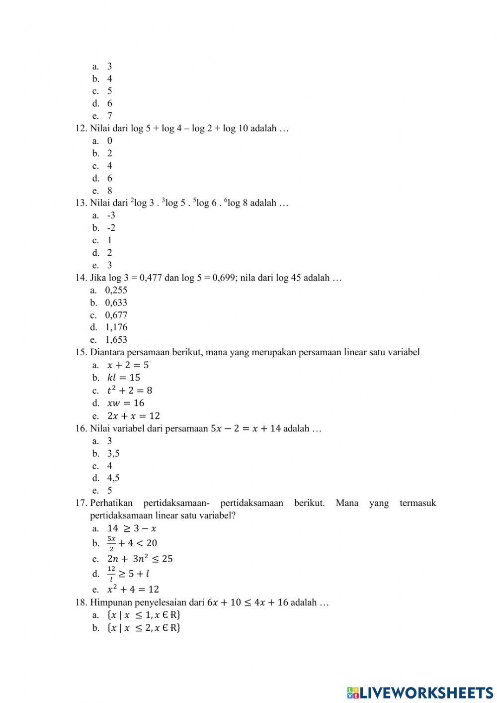 Pas-mtk-x worksheet | Live Worksheets